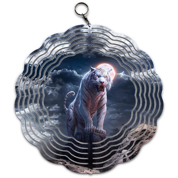 Design | Powerful White Tiger Design Wind Spinner | Poshmark